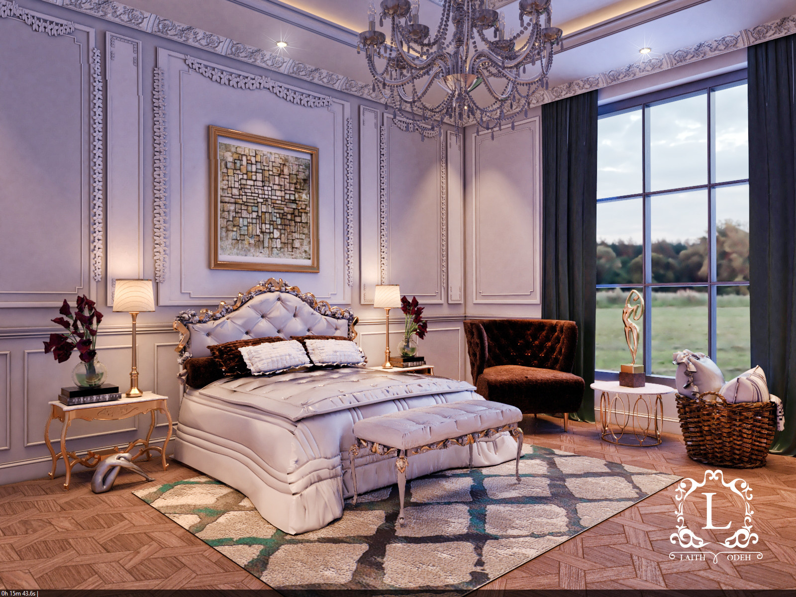 ArtStation - BED ROOM NIGHT.skp | Resources