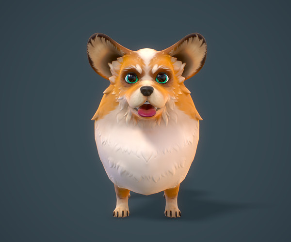ArtStation - Cartoon Corgi Animated | Game Assets