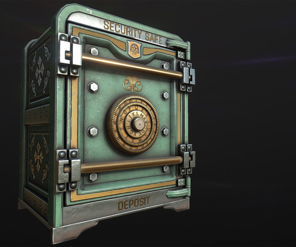 ArtStation - Security Safe - 3D Model and Source | Game Assets