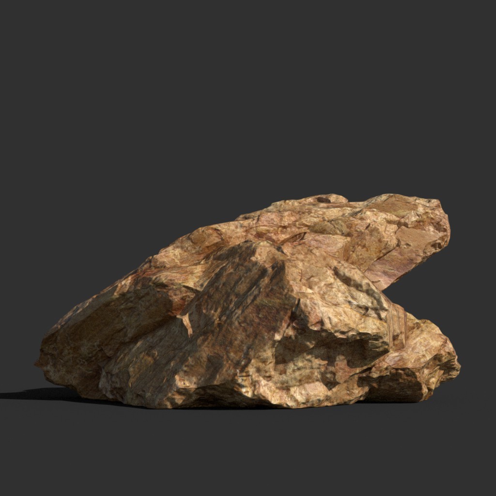 ArtStation - Low poly sharp blocky Yellow rock formation Pack | Game Assets