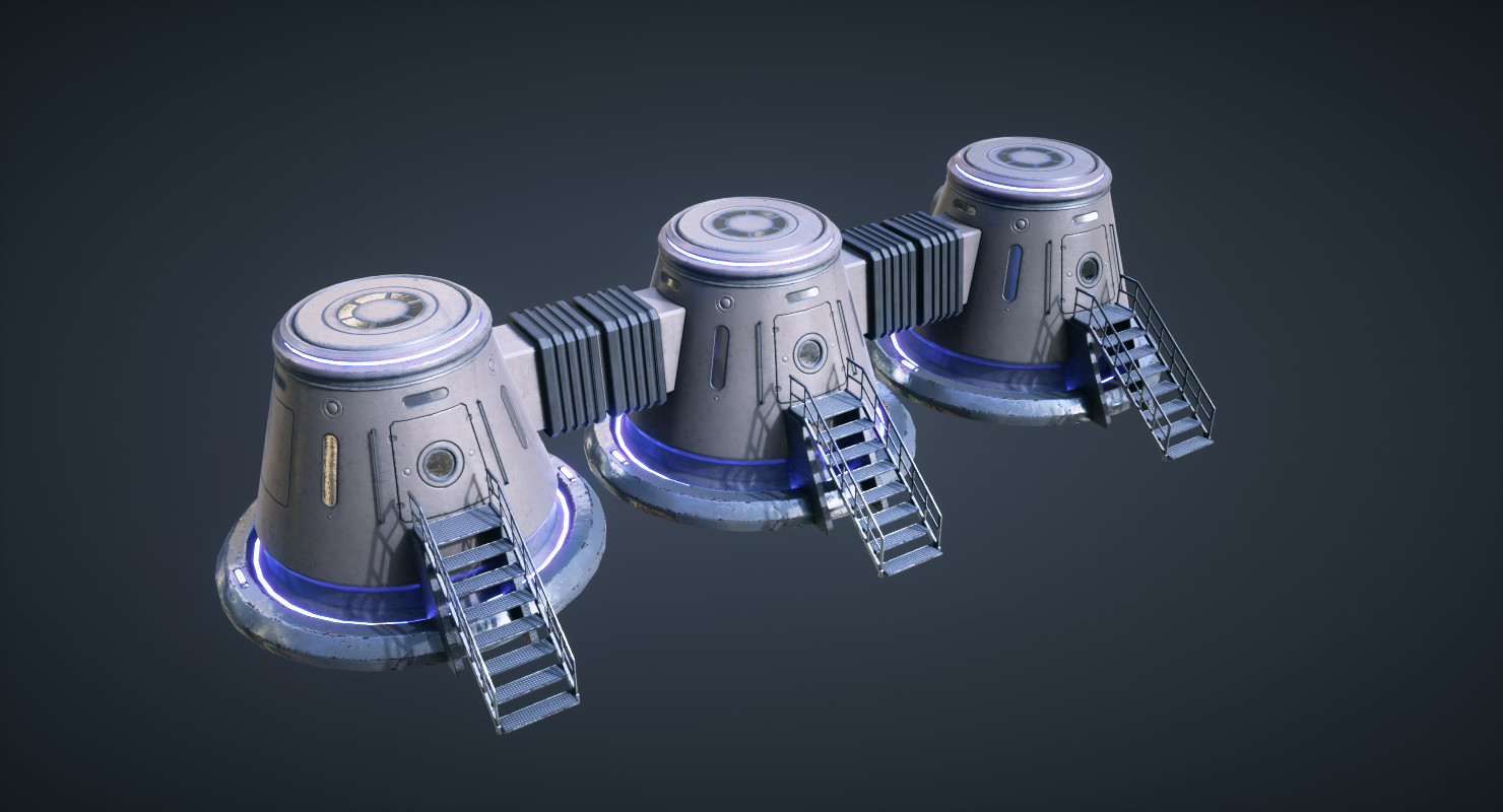 ArtStation - Mars Colony (KitBash) Pack | Game Assets