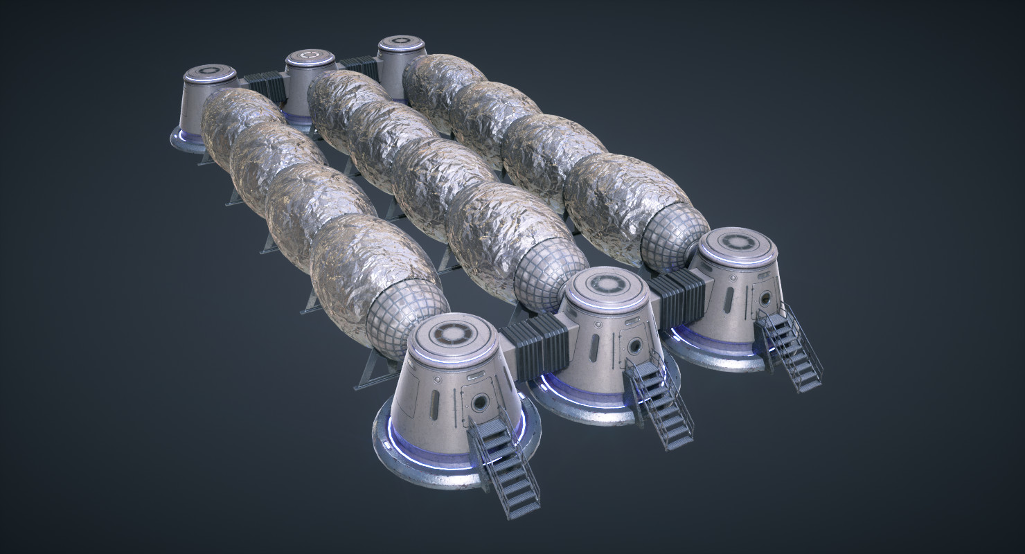 ArtStation - Mars Colony (KitBash) Pack | Game Assets