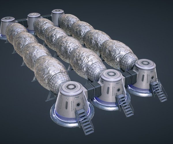 ArtStation - Mars Colony (KitBash) Pack | Game Assets