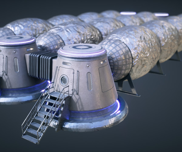 ArtStation - Mars Colony (KitBash) Pack | Game Assets