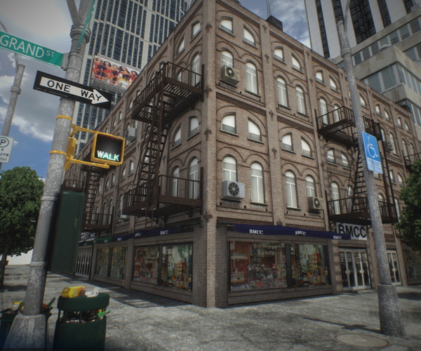 ArtStation - NYC Block Set 3 V2 | Game Assets