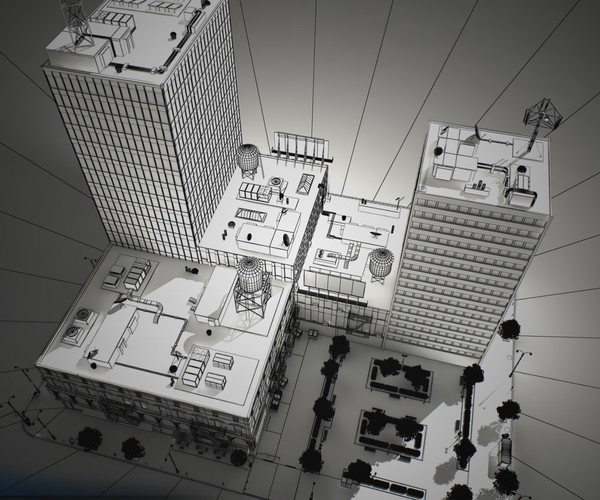 ArtStation - NYC Block Set 8 V2 | Game Assets