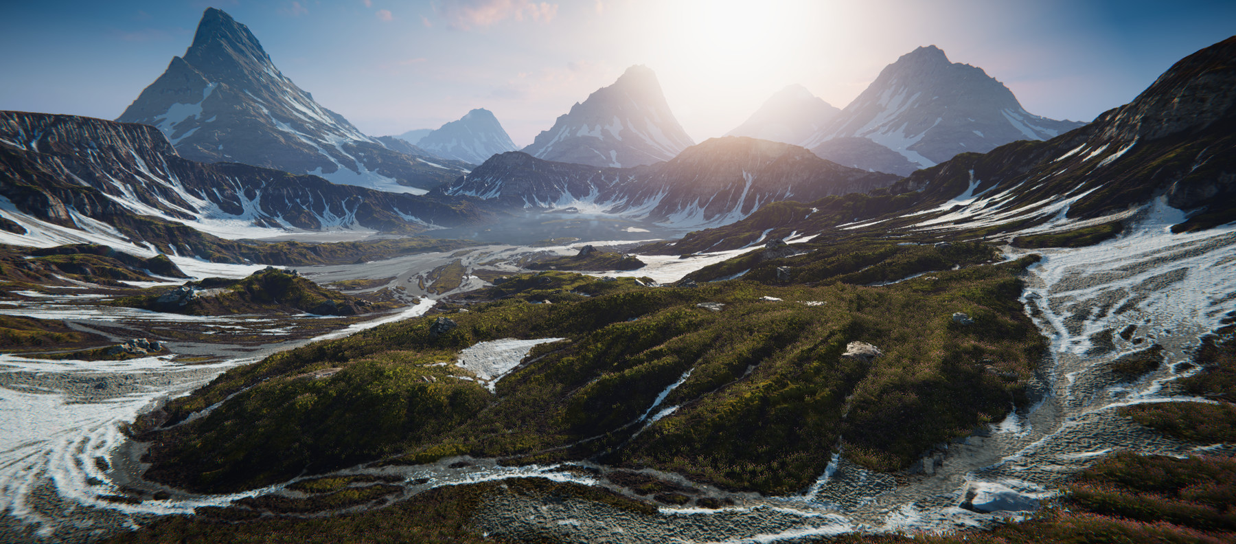 ArtStation - Mountain Lake Valley Environment - Unity 2017 Project ...