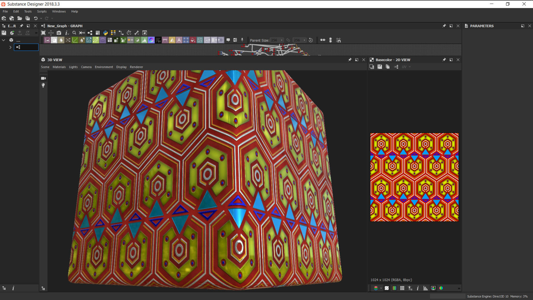 ArtStation - Hexagonal Pattern Material 001 (subs designer) | Resources