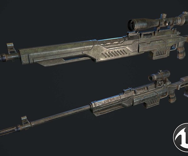 ArtStation - Sniper rifle | Game Assets