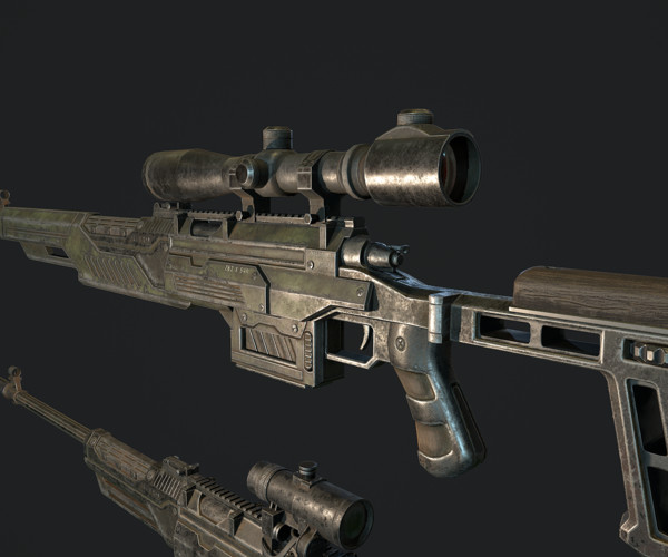 ArtStation - Sniper rifle | Game Assets