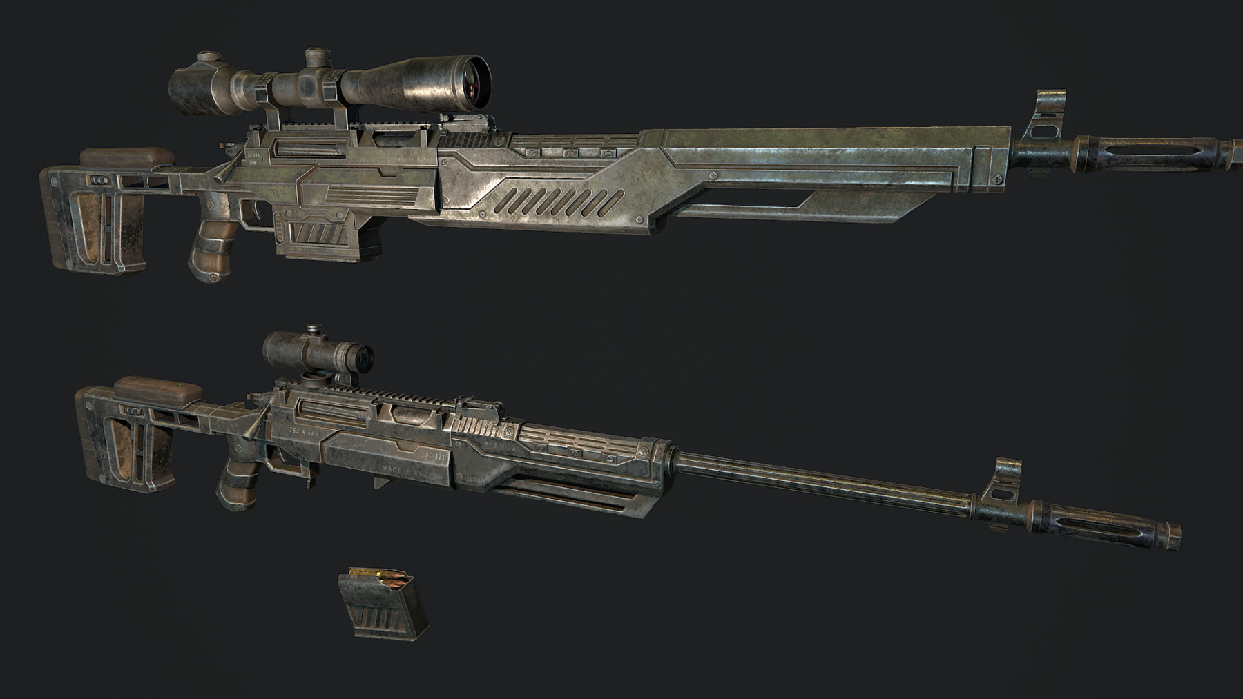 ArtStation - Sniper rifle | Game Assets