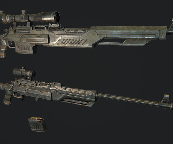 ArtStation - Sniper rifle | Game Assets