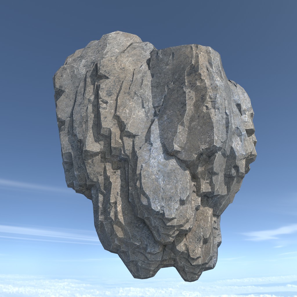 ArtStation - Low poly Floating Island Rock Pack | Game Assets