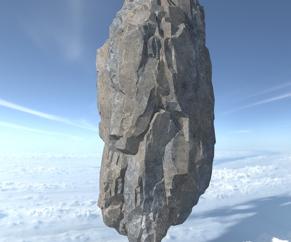 ArtStation - Low poly Floating Island Rock Pack | Game Assets