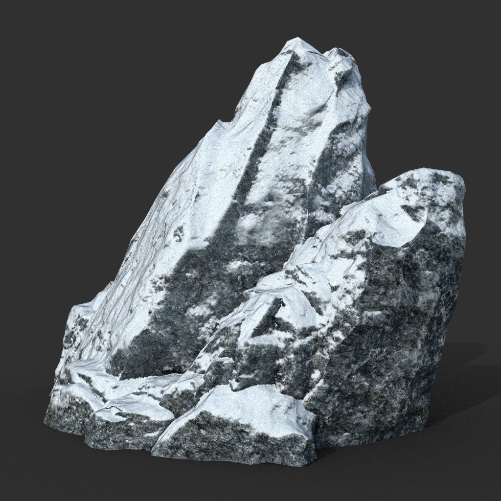 ArtStation - Low poly Snow Winter Rock Pack | Game Assets