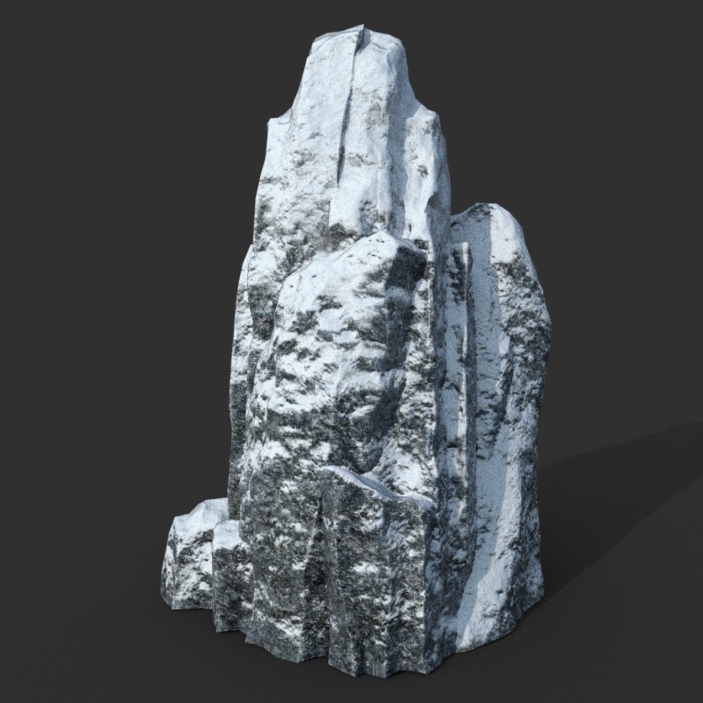 ArtStation - Low poly Snow Winter Rock Pack | Game Assets