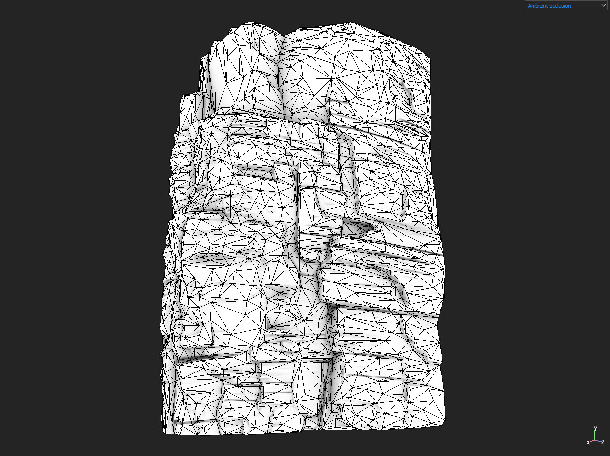 ArtStation - Low poly Wet Mossy Blocky Rock Cliff Pack | Game Assets