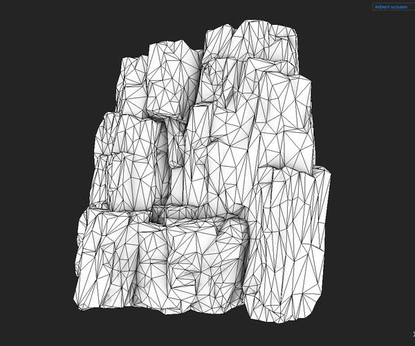 ArtStation - Low poly Blocky Rock Mossy Pack | Game Assets