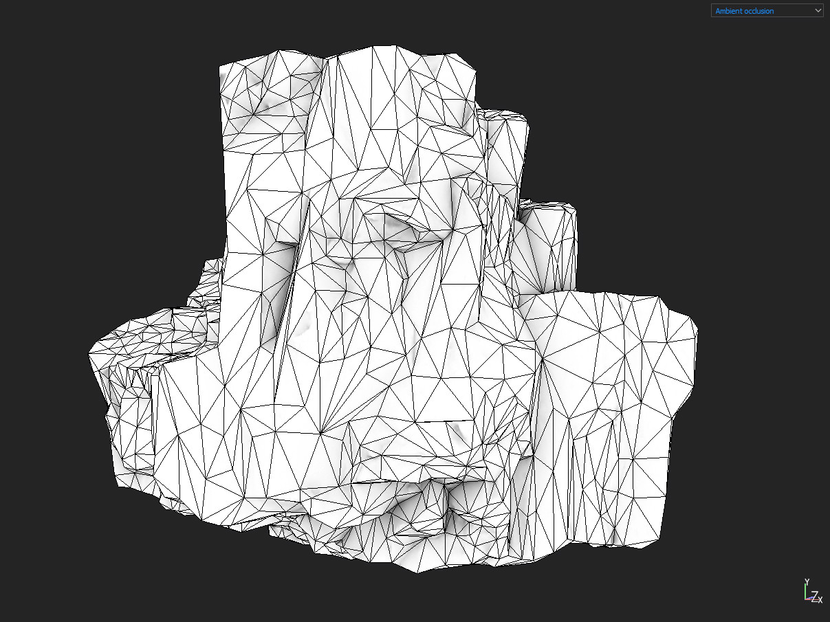 ArtStation - Low poly Blocky Rock Mossy Pack | Game Assets