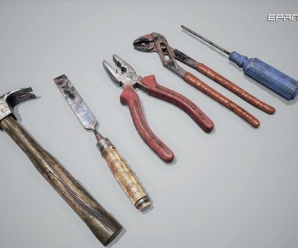 ArtStation - Model Old_tools _minipack | Game Assets
