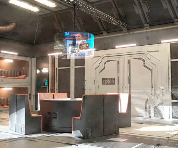 ArtStation - sci fi room 3d asset | Game Assets