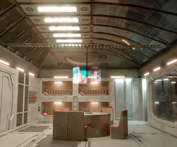 ArtStation - sci fi room 3d asset | Game Assets