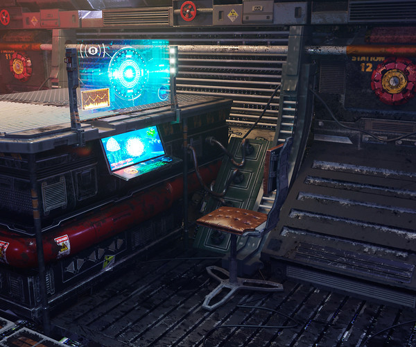 ArtStation - sci fi room | Resources