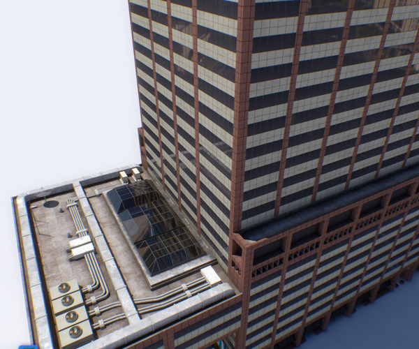 ArtStation - NYC Building AXA Equitable Center | Game Assets