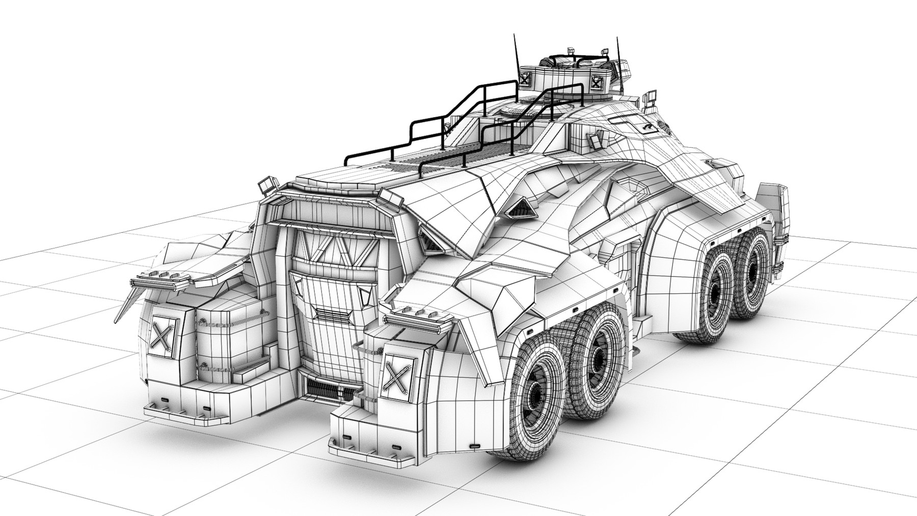ArtStation - Sci-Fi Military Car | Resources