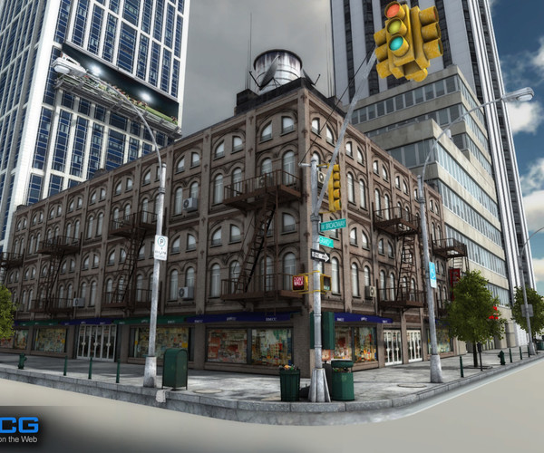 ArtStation - NYC 8-Blocks Unity | Game Assets