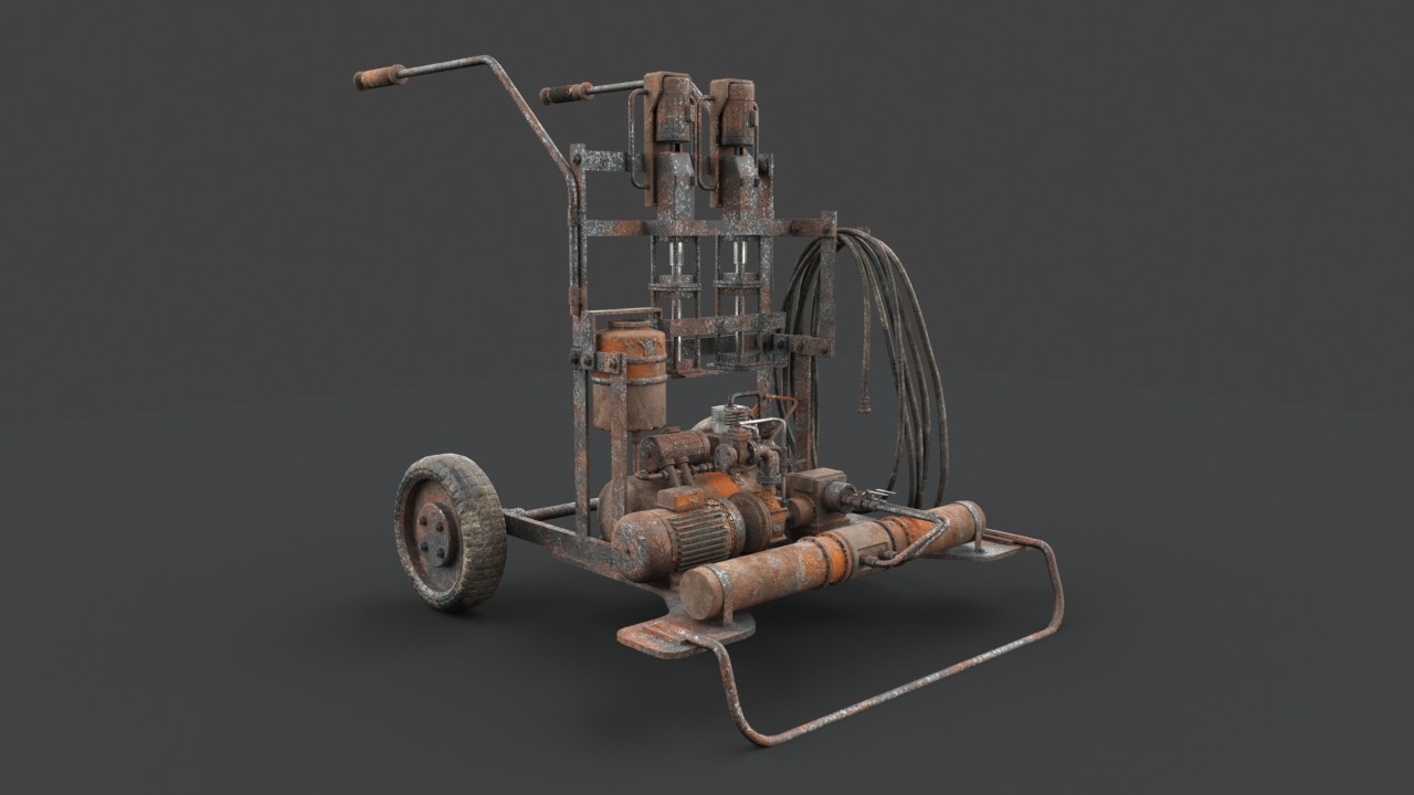 ArtStation - Rusted machinery device | Game Assets