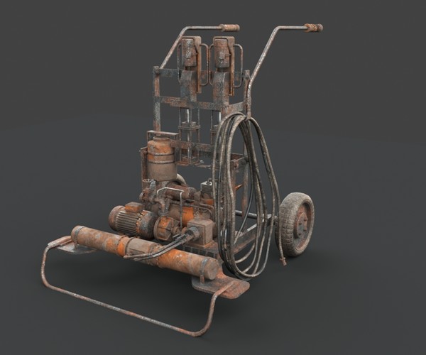 ArtStation - Rusted machinery device | Game Assets