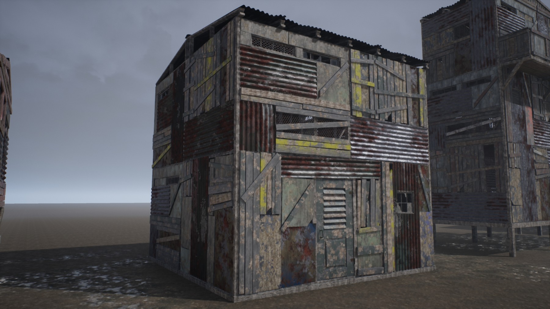 ArtStation - Modular Post-Apocalyptic Buildings | Game Assets