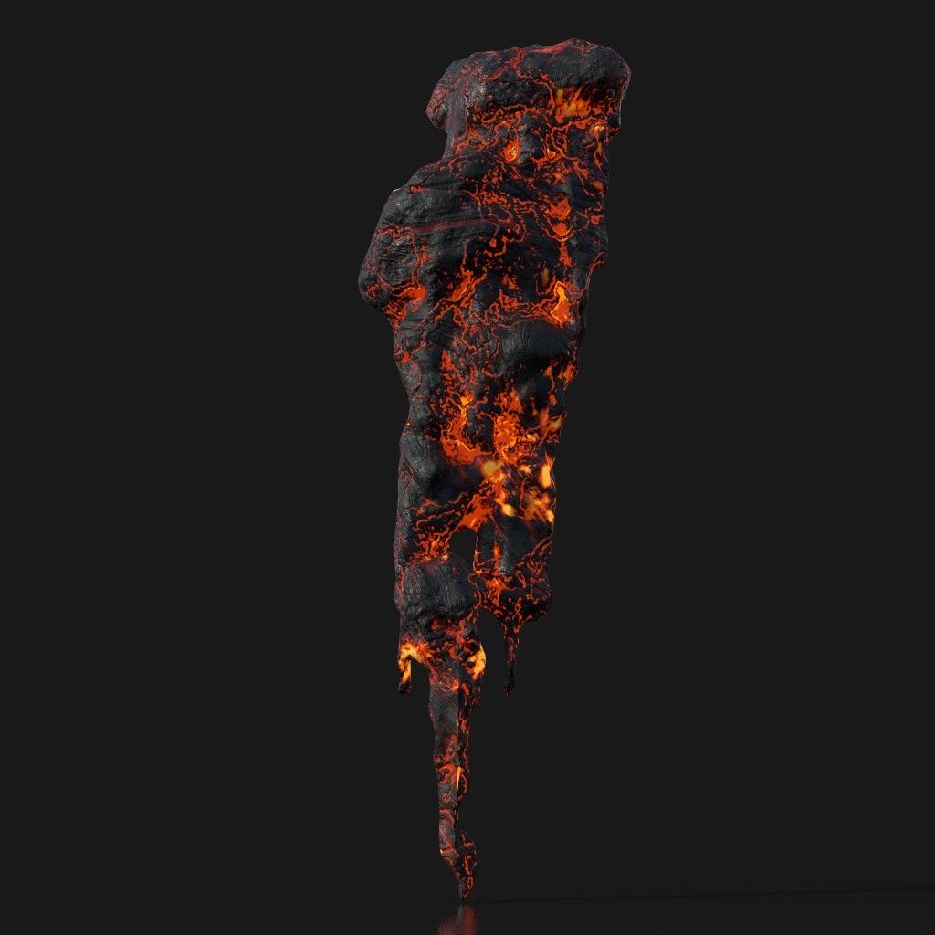 ArtStation - Low poly Lava Cave Rock Module Pack | Game Assets