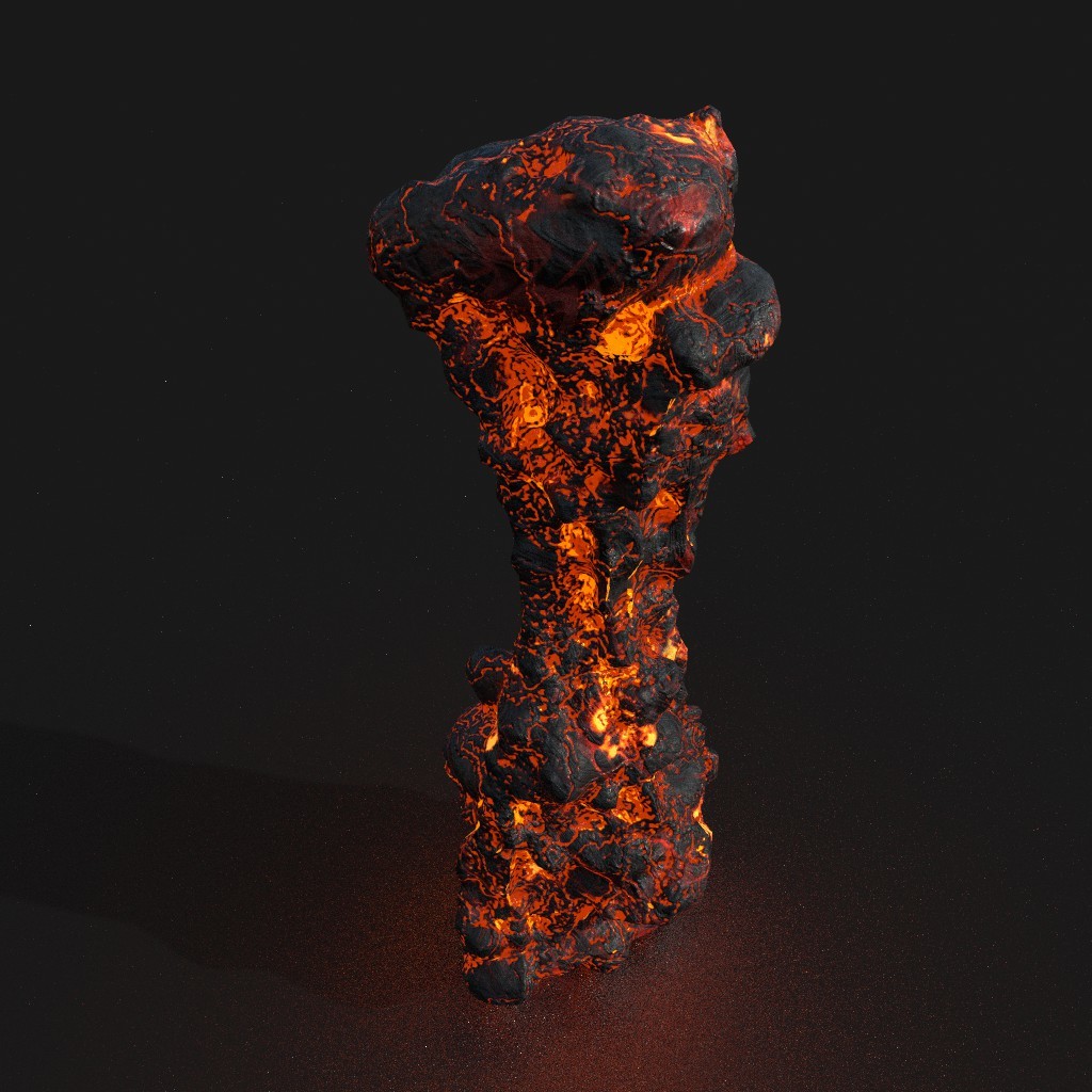 ArtStation - Low poly Lava Cave Rock Module Pack | Game Assets
