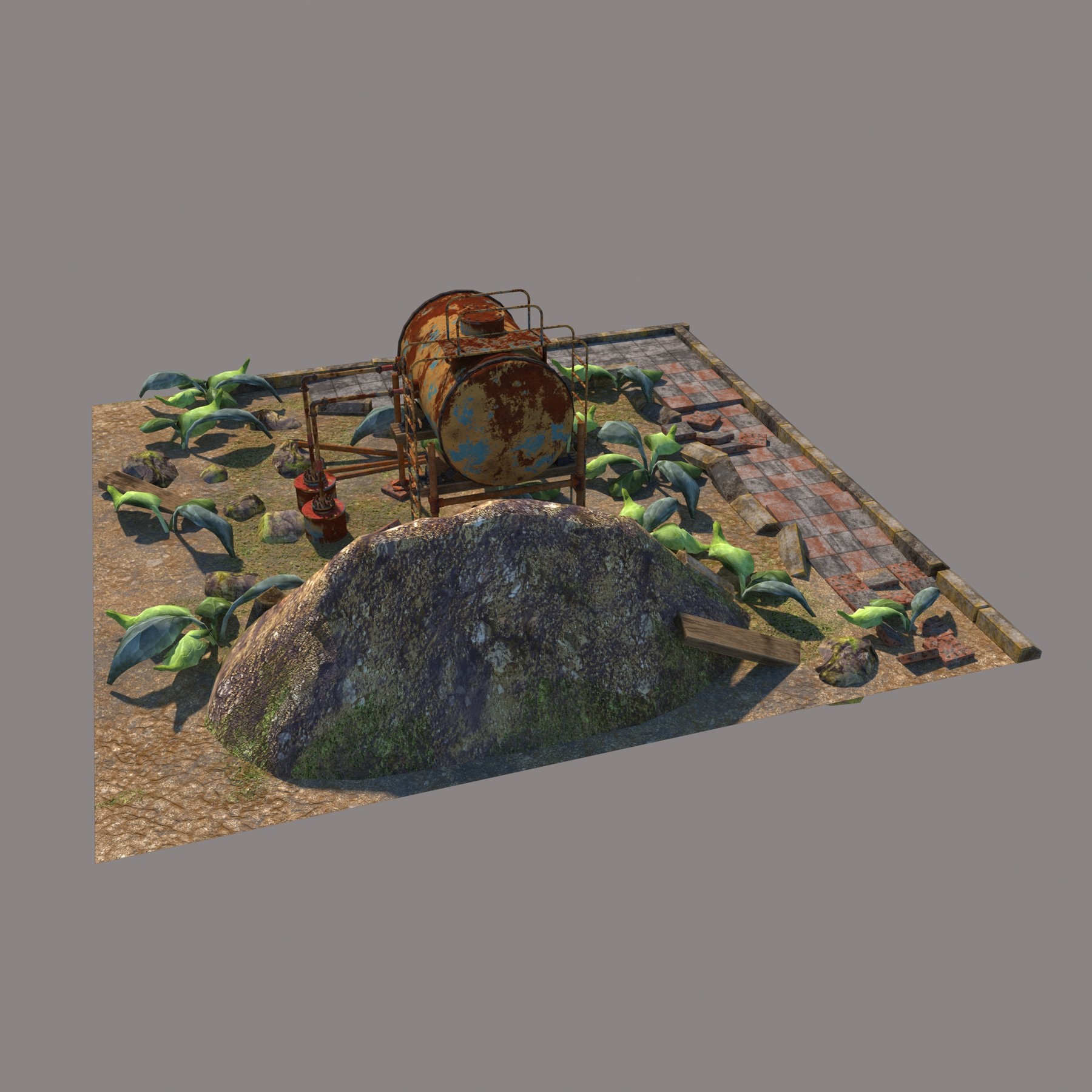 ArtStation - Barrel Block Brick | Resources