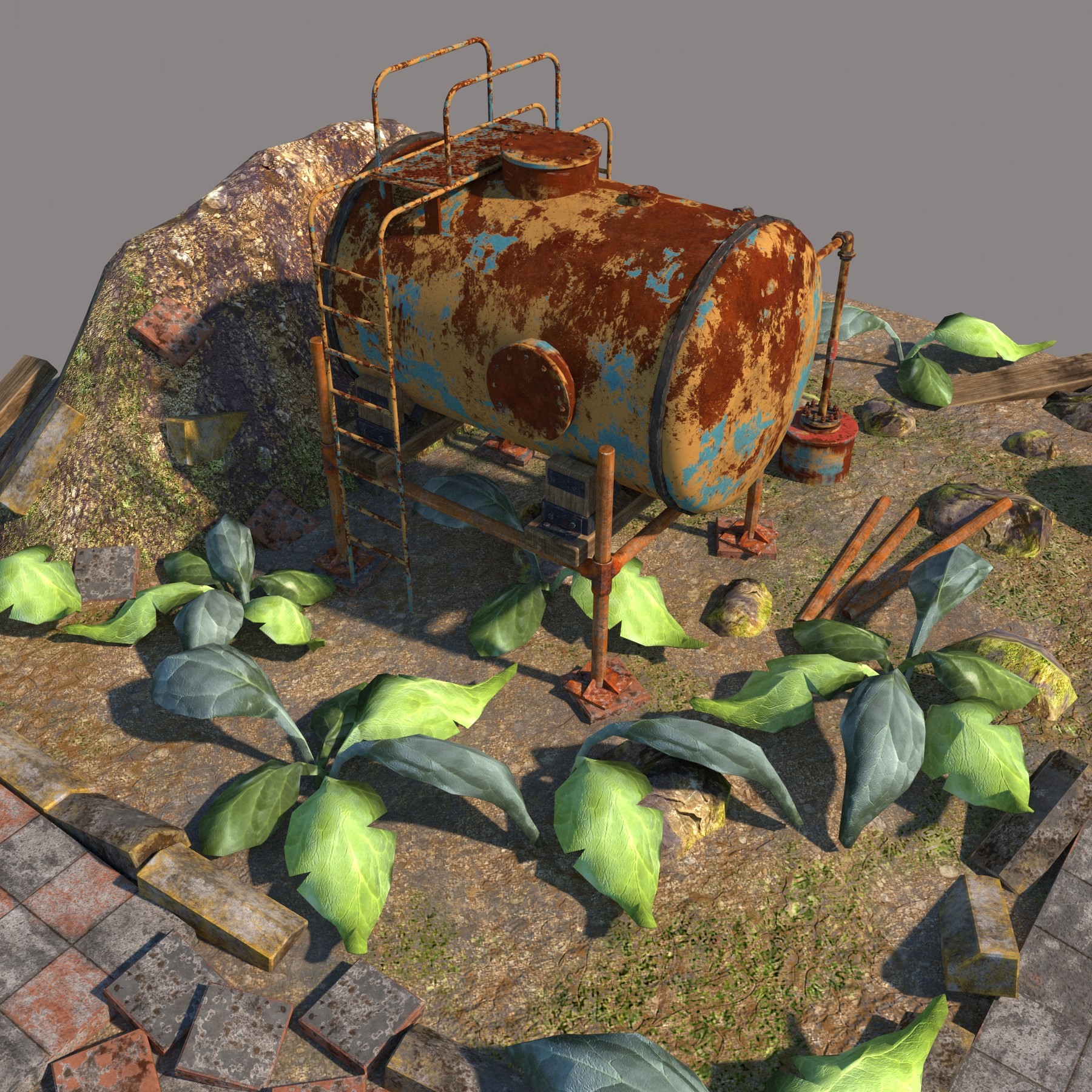 ArtStation - Barrel Block Brick | Resources