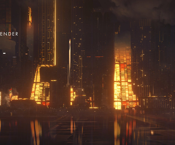 ArtStation - Megacity 02 - Final Cityscape Render | Tutorials