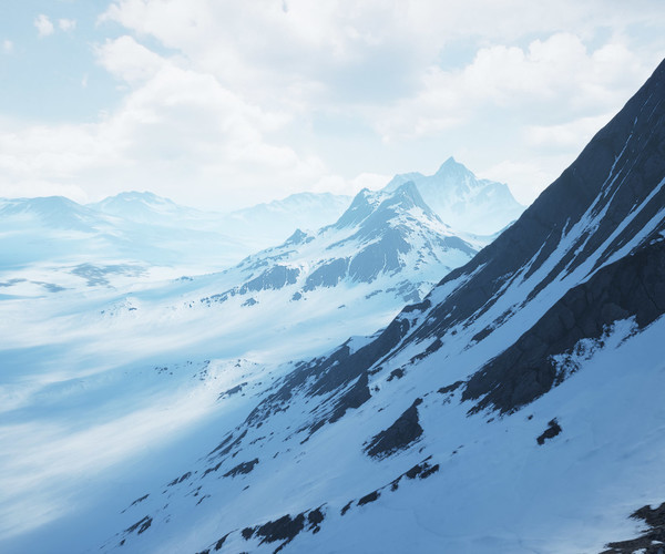 ArtStation - [UE4] Snowy Mountains | Resources