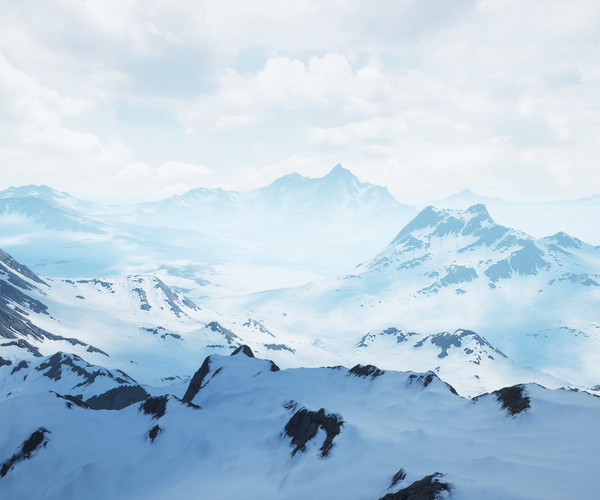 ArtStation - [UE4] Snowy Mountains | Resources