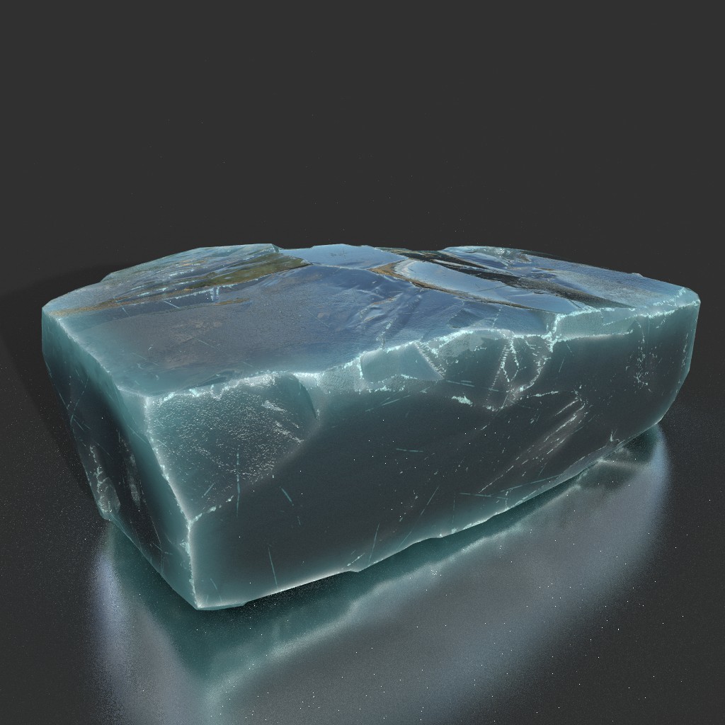 ArtStation - Low poly Ice Block Pack 3D Model Collection | Game Assets