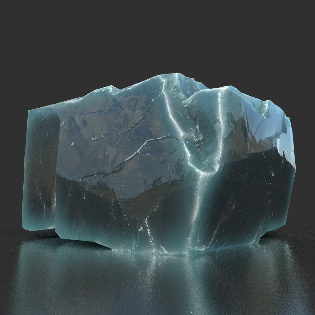 ArtStation - Low poly Ice Block Pack 3D Model Collection | Game Assets