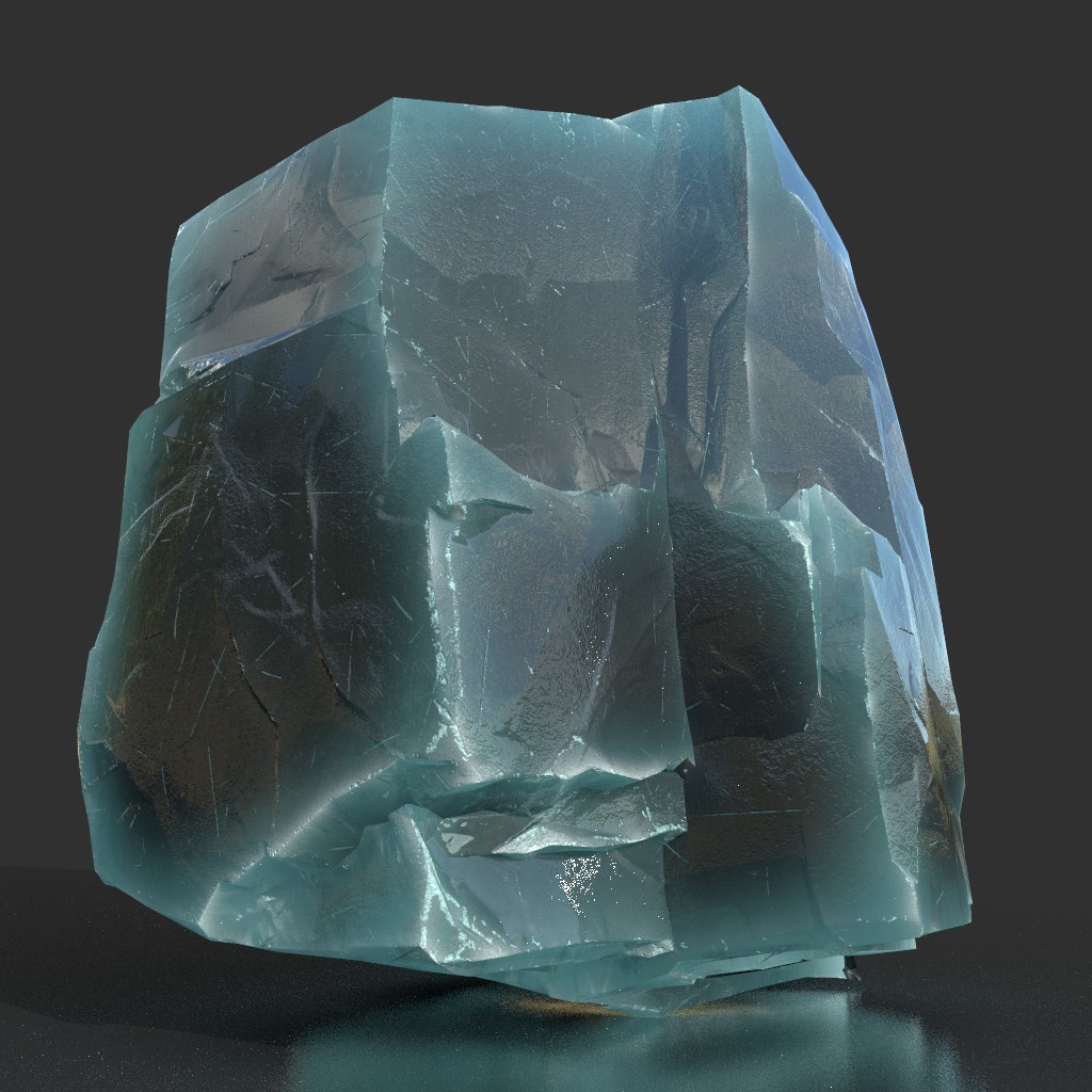 ArtStation - Low poly Ice Block Pack 3D Model Collection | Game Assets
