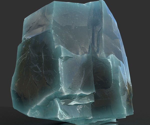 ArtStation - Low poly Ice Block Pack 3D Model Collection | Game Assets