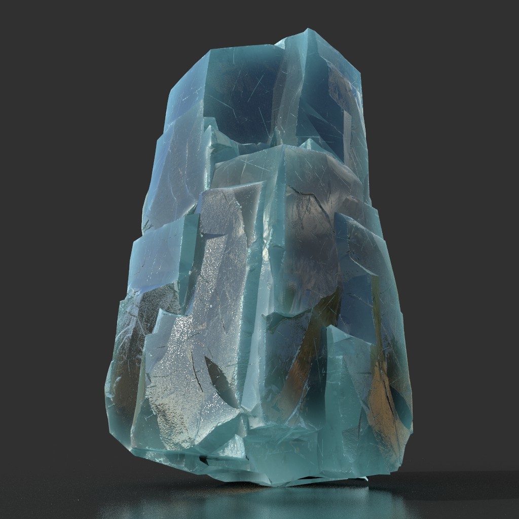 ArtStation - Low poly Ice Block Pack 3D Model Collection | Game Assets