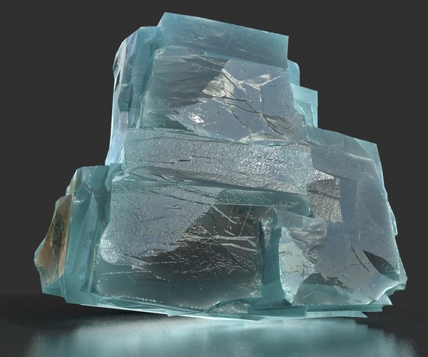 ArtStation - Low poly Ice Block Pack 3D Model Collection | Game Assets