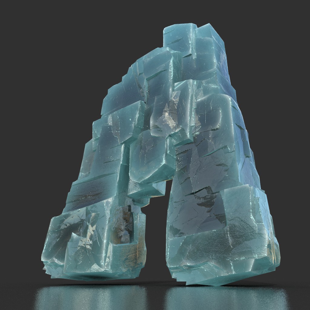 ArtStation - Low poly Ice Block Pack 3D Model Collection | Game Assets