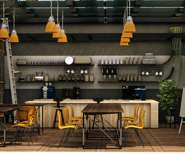 ArtStation - Cool Coffee Shop | Resources