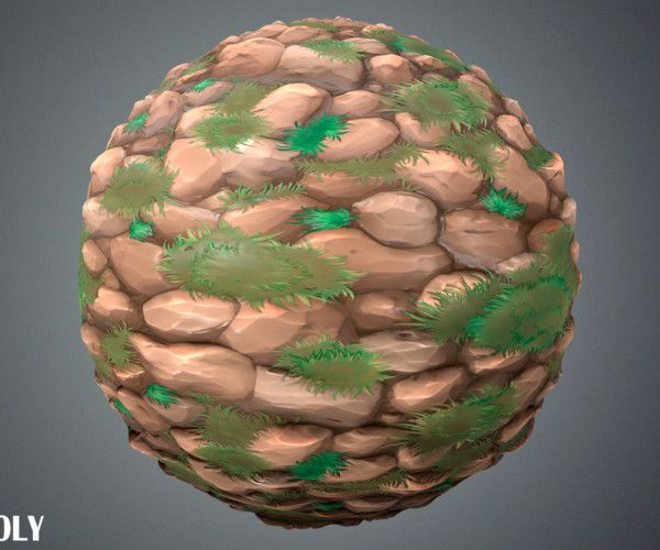 ArtStation - Stylized Rocks Vol.01 - Hand Painted Textures | Game Assets