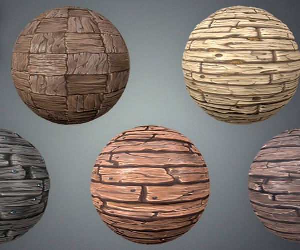 ArtStation - Stylized Wood Vol.02 - Hand Painted Texture Pack | Game Assets